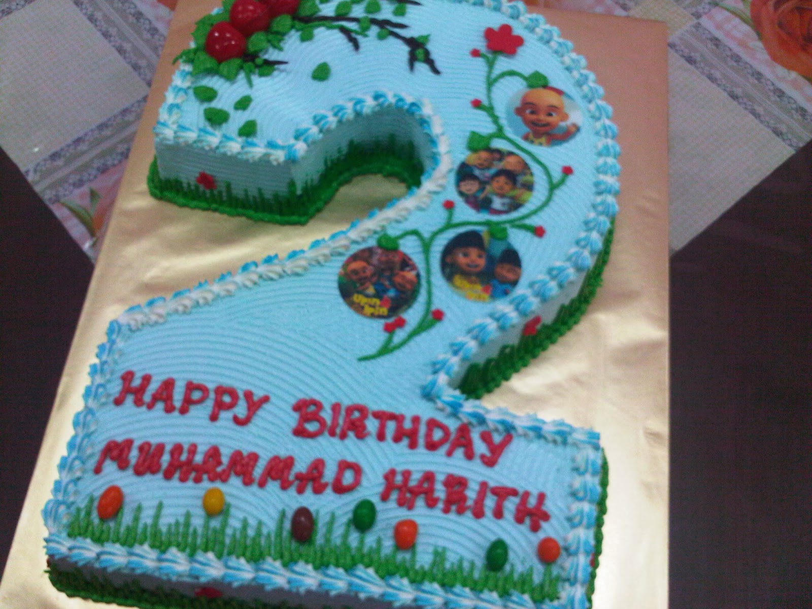 D ANJUNG CAKE HOUSE: M. HARITH KEK BENTUK NOMBOR 2 (NUMBER TWO CAKE DESIGN)
