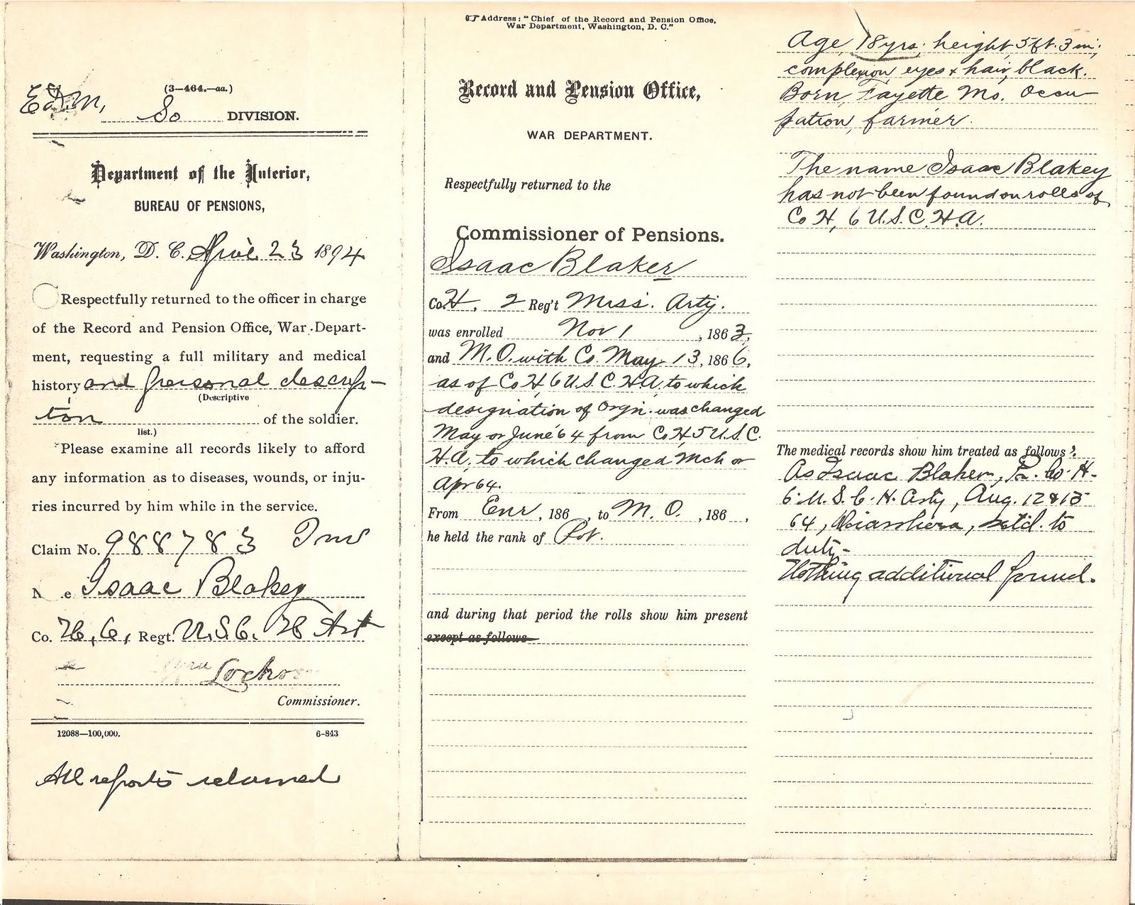 Family Connections: From Generations To Generations: Isaac Blakey ...