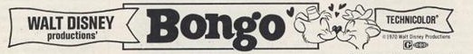 FILMOGRAFIA DISNEY: BONGO