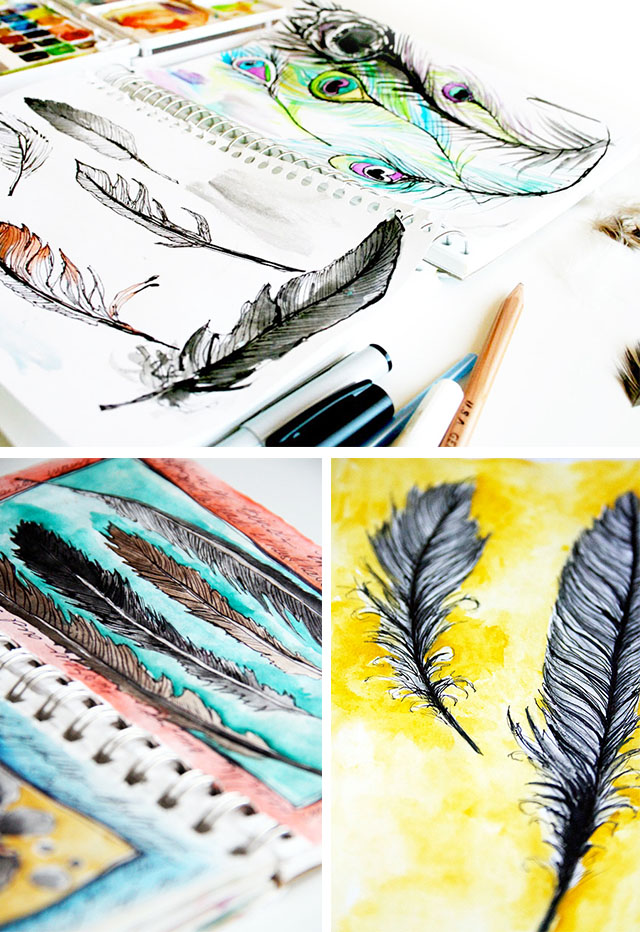 alisaburke: 5 creative ways to use a feather