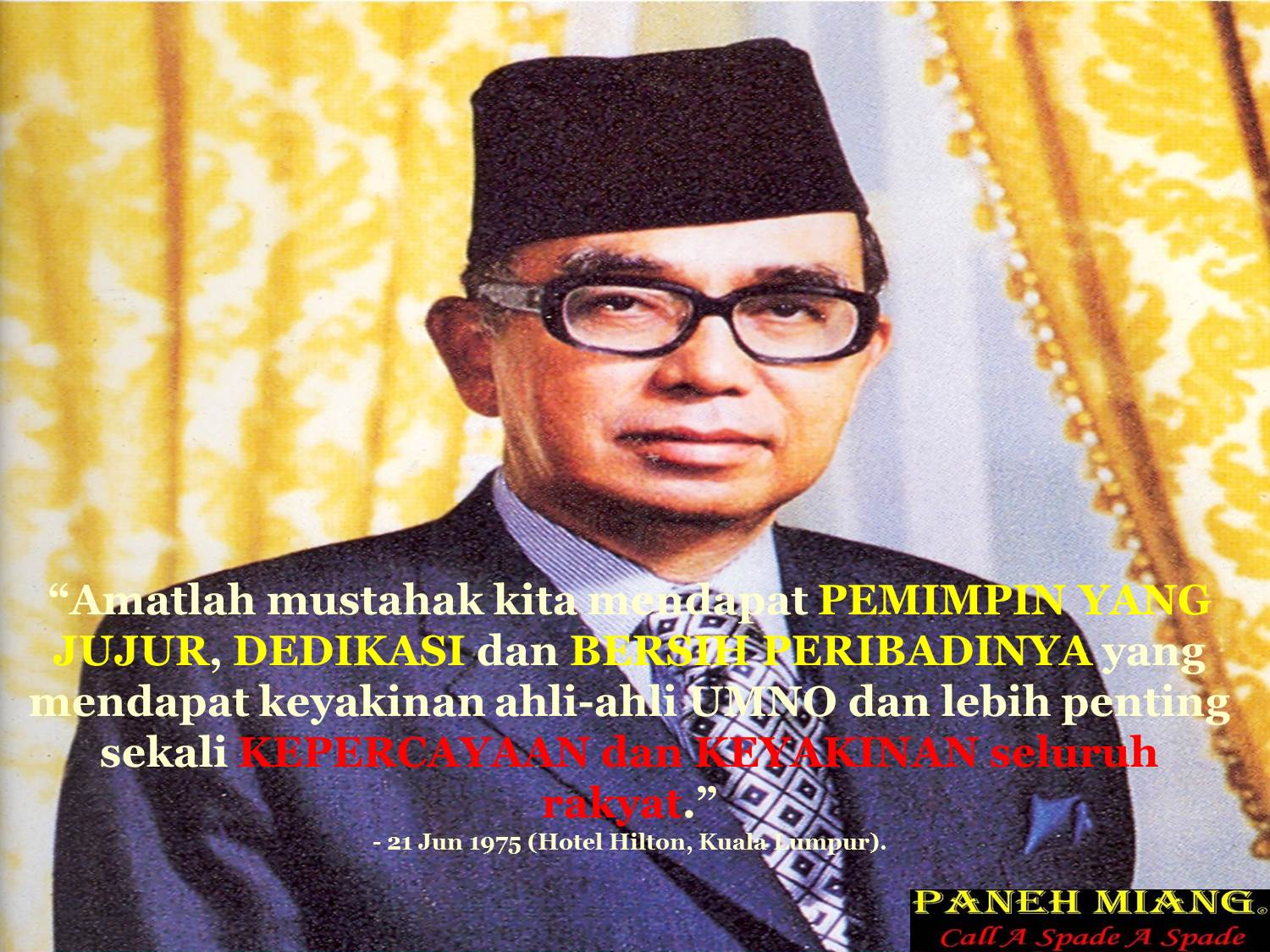 kzso: [pesanan Tun Razak kepada kepimpinan dan ahli umno terutama ...