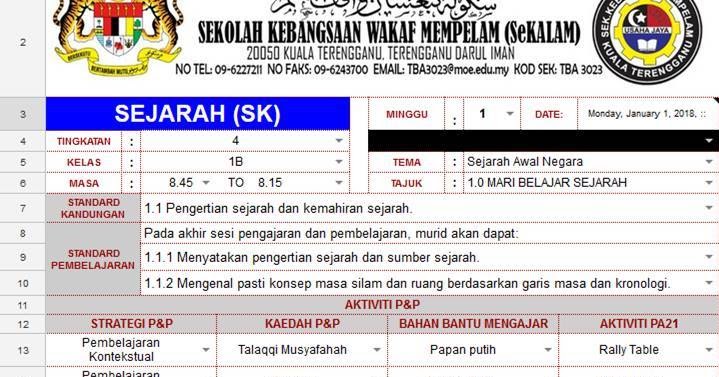 Blog eRPH Tutorial: Cara Mengunakan Template eRPH Dr Syed Seminggu PdP