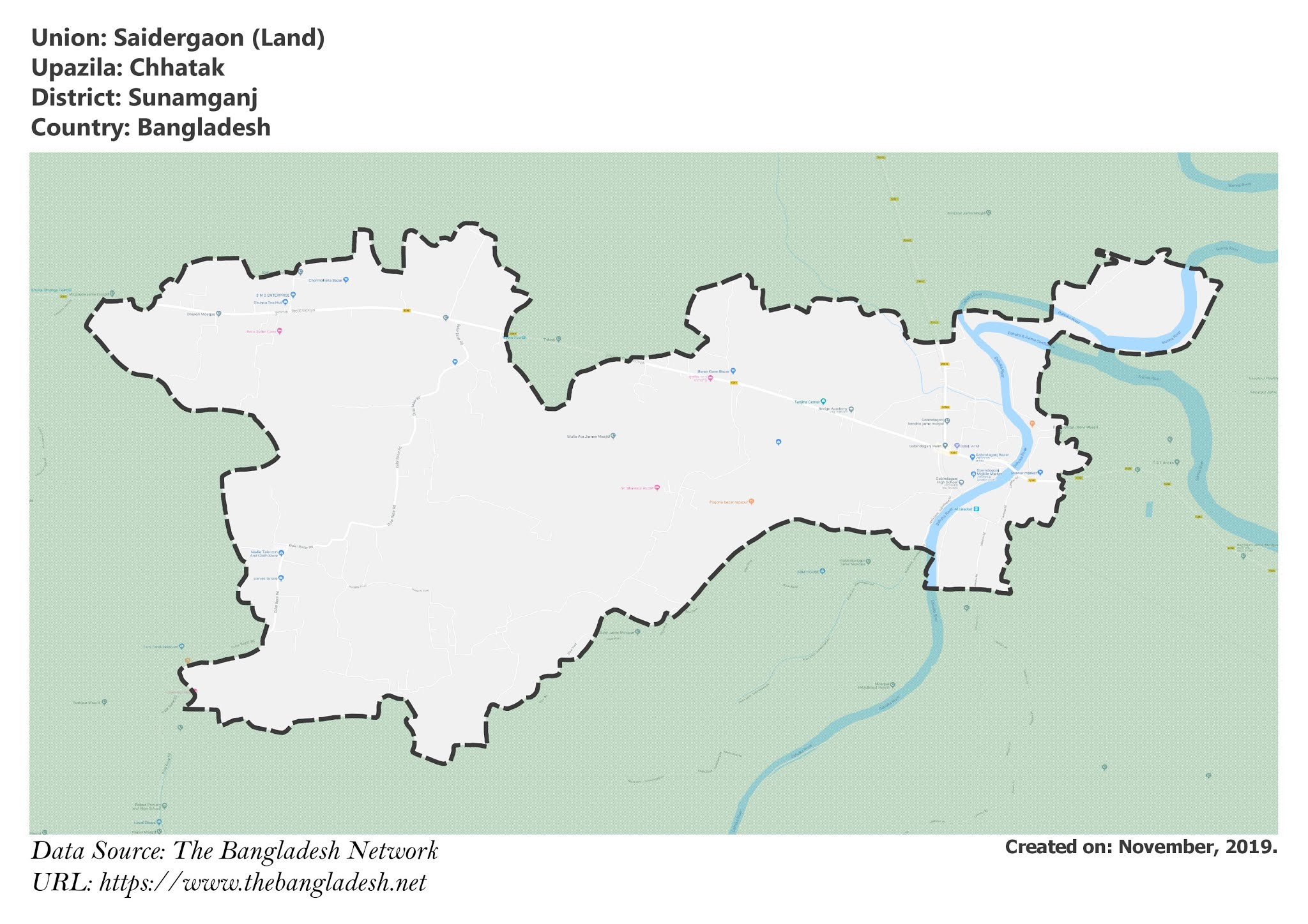 Saidergaon Union, Sunamganj