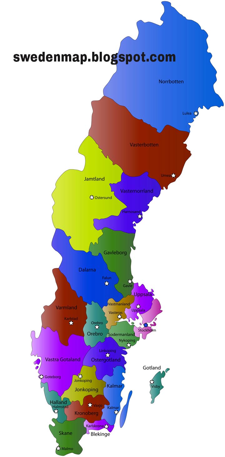 Sweden Political Regional Map | Sweden Map | Geography | Physical ... Sweden Political Regional Map | Sweden Map | Geography | Physical ...