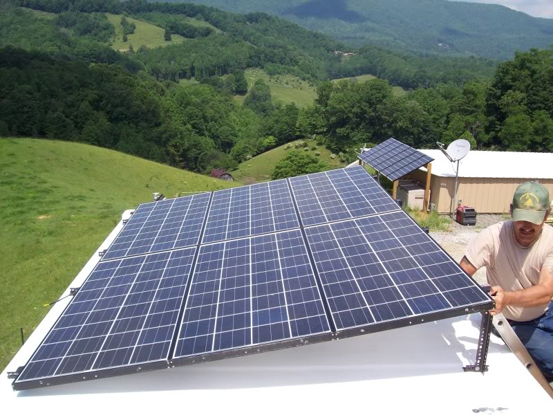 Mike and Lisa's World: Chapter 67...Moving Solar Panels & Taking Care ...