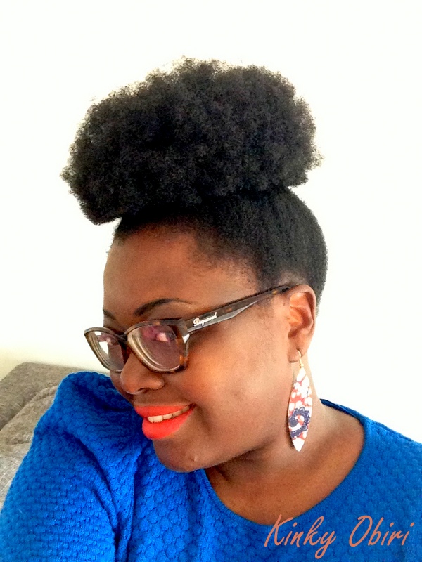Kinky Obiri : Hairstyle tutorial 4: le chignon haut #the high bun