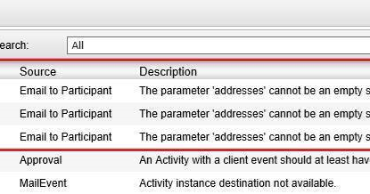K2 Mail Event Error The Parameter 'address' Cannot Be an Empty String