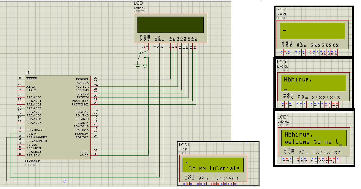 The Robotika: PROJECT 2b: Interfacing LCD 16x2 with AVR The Robotika: PROJECT 2b: Interfacing LCD 16x2 with AVR