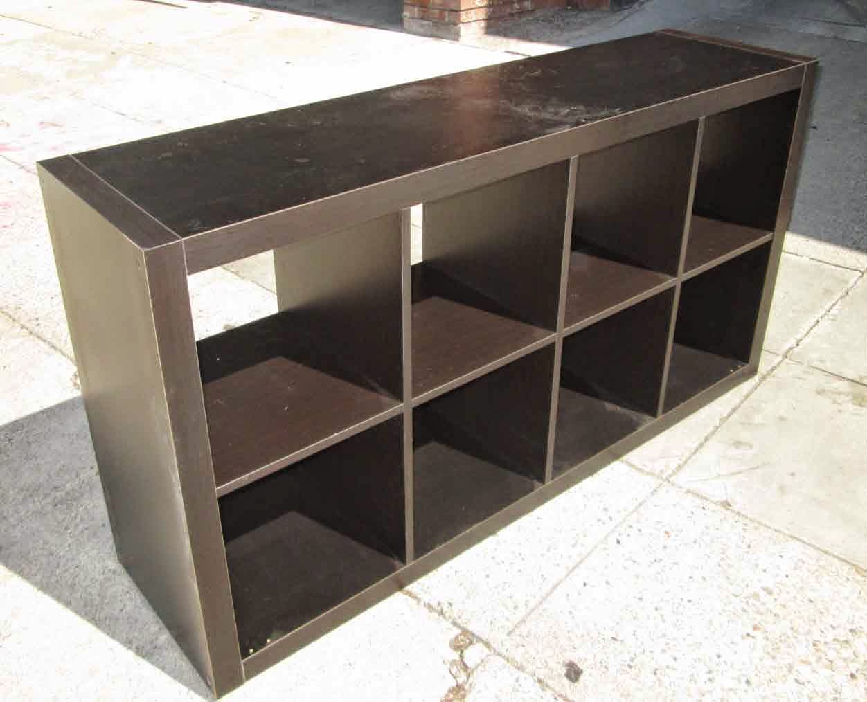 UHURU FURNITURE & COLLECTIBLES: SOLD Wide and Low Espresso Shelving ...
