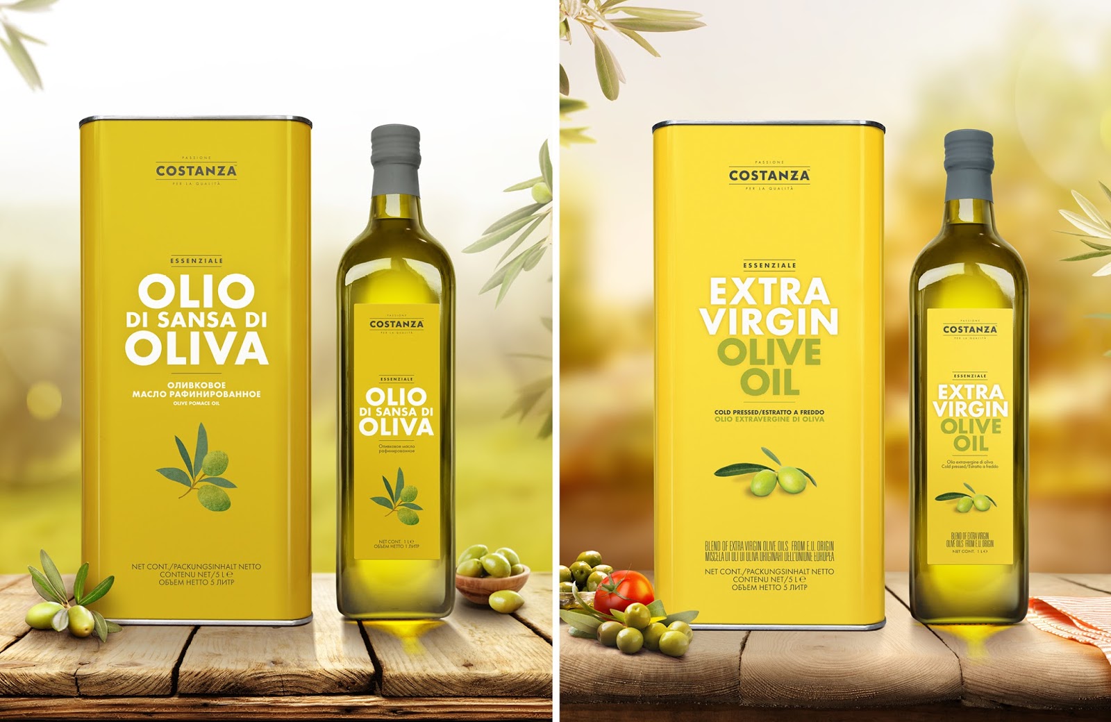 Costanza Oil Range – Packaging Of The World