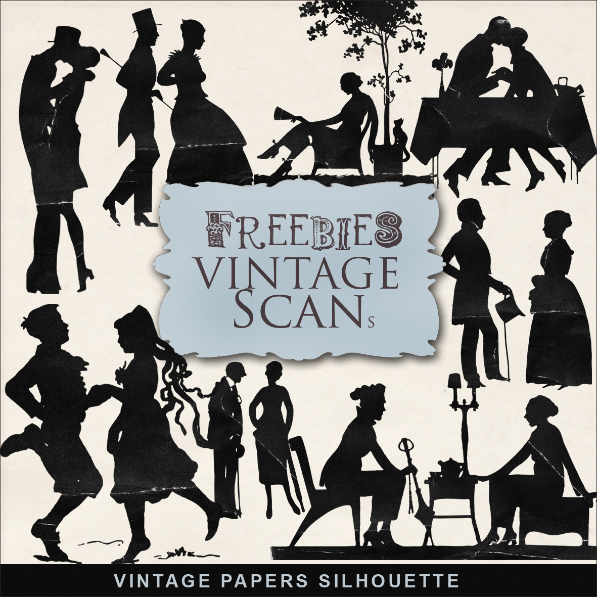New Freebies Vintage Paper Silhouettes:Far Far Hill - Free database of ...