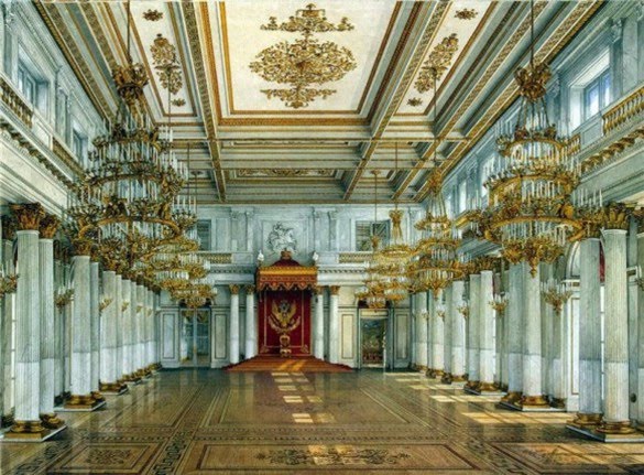 Wallpaper World: Luxurious Russian Palace Interior Designs Photos