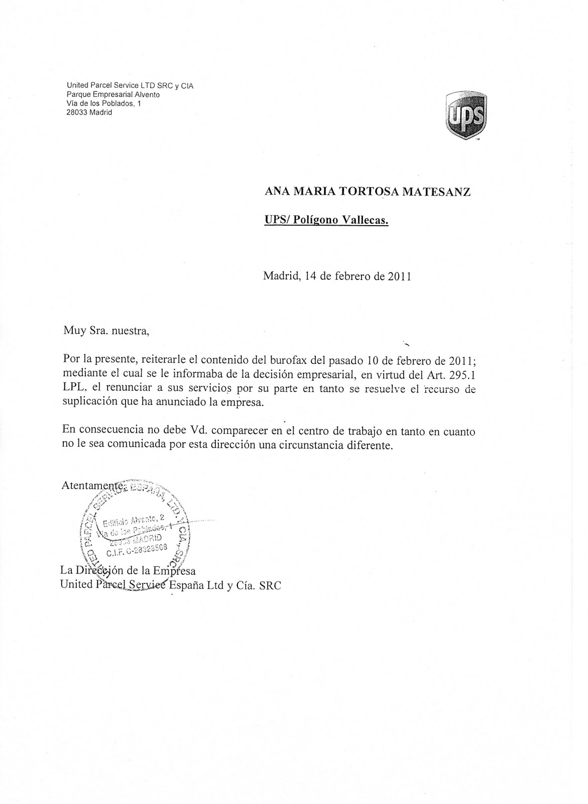 Modelo De Carta De Despido Por Inasistencia Injustificada Noticias