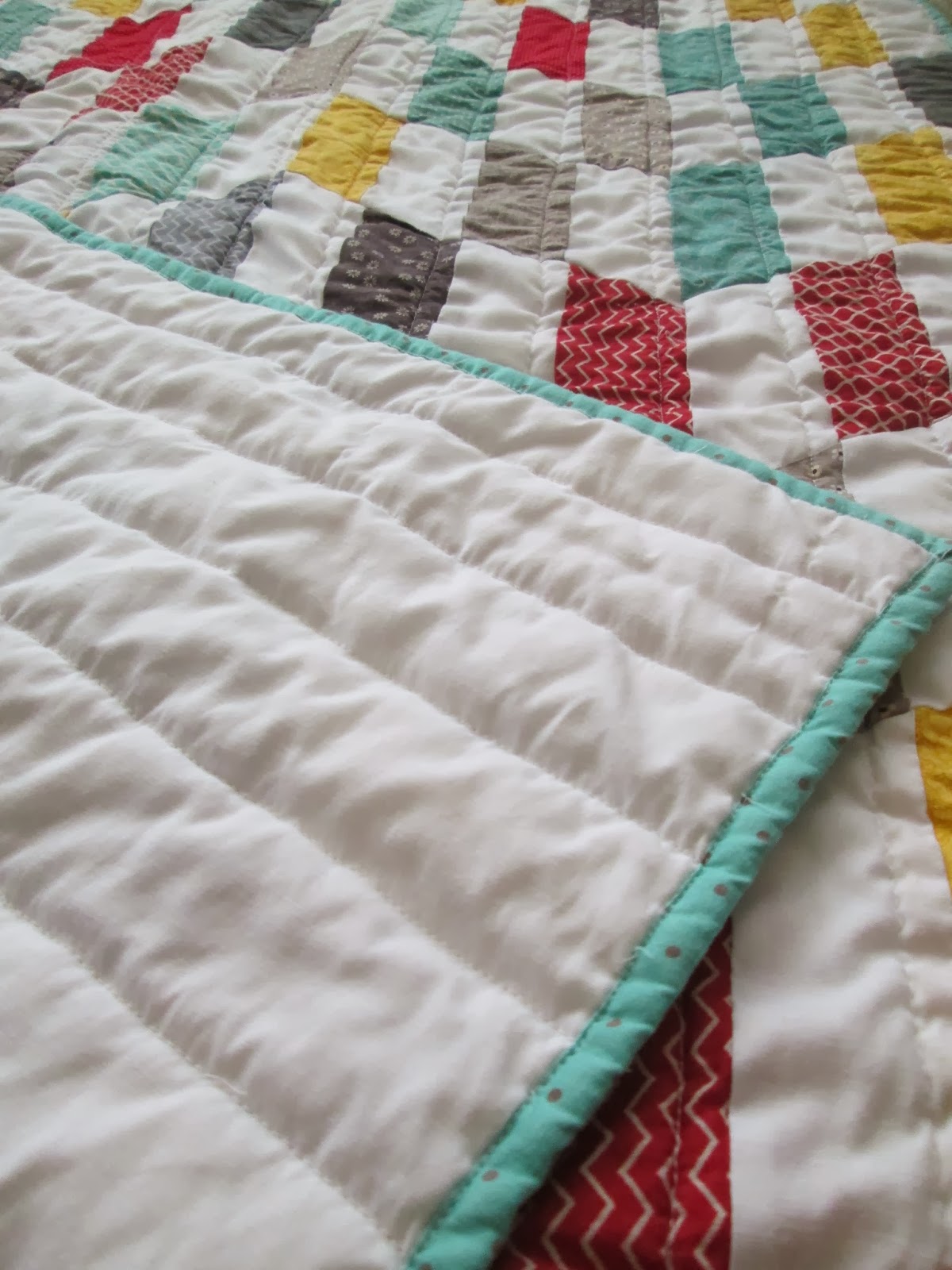 Quackadoodle Quilt: Striped Chevron Quilt