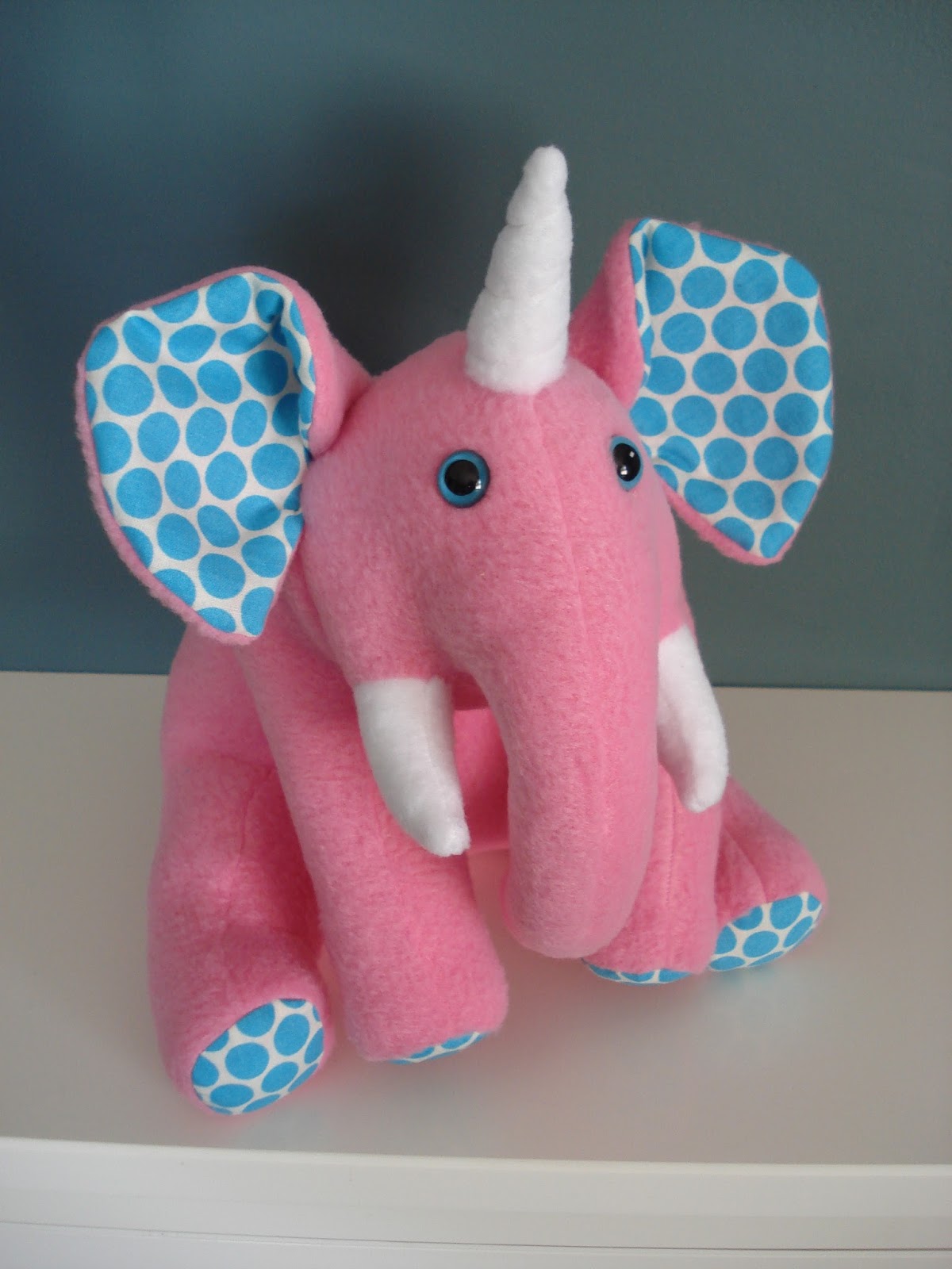 Fleece Menagerie: Pink Uniphant / Elecorn (SOLD)