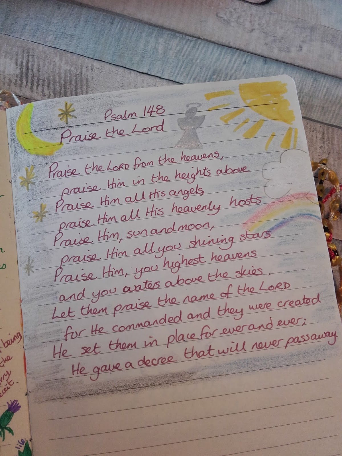 Bible Art Journaling UK: Writing the Psalms and Songs -by Lindsey Campbell