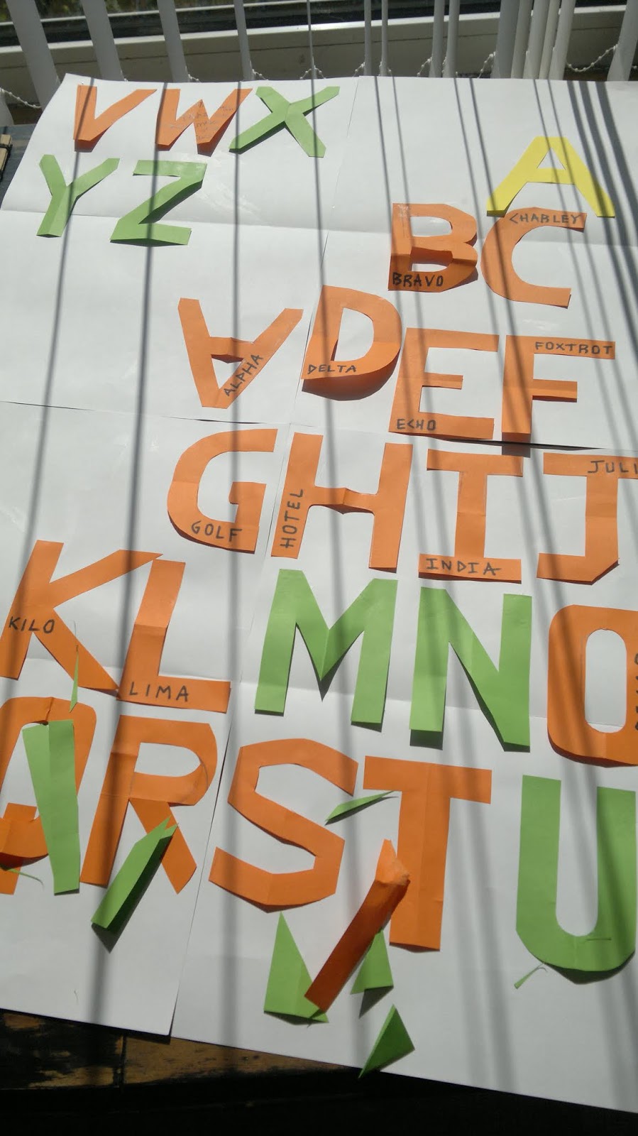 archive: Paper cut alphabet.