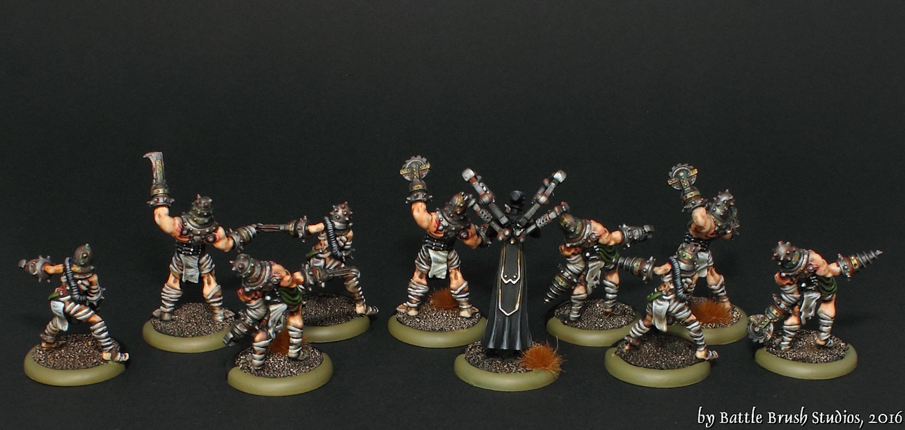 Battle Brush Studios: Review: Warmachine Cephalyx Mind Slaver & Drudges