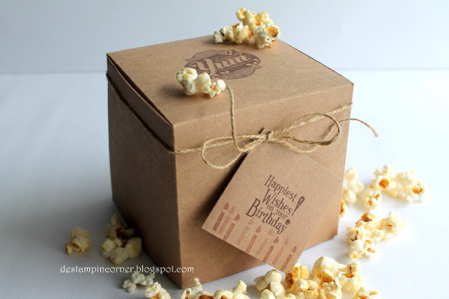 De Stampin' Corner: Handmade Boxes, Homemade Kettle Corn