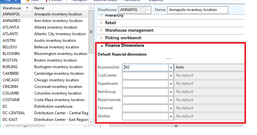 Microsoft Dynamic Ax Default Finance Dimensions In Ax 2012 R3 Using X Code
