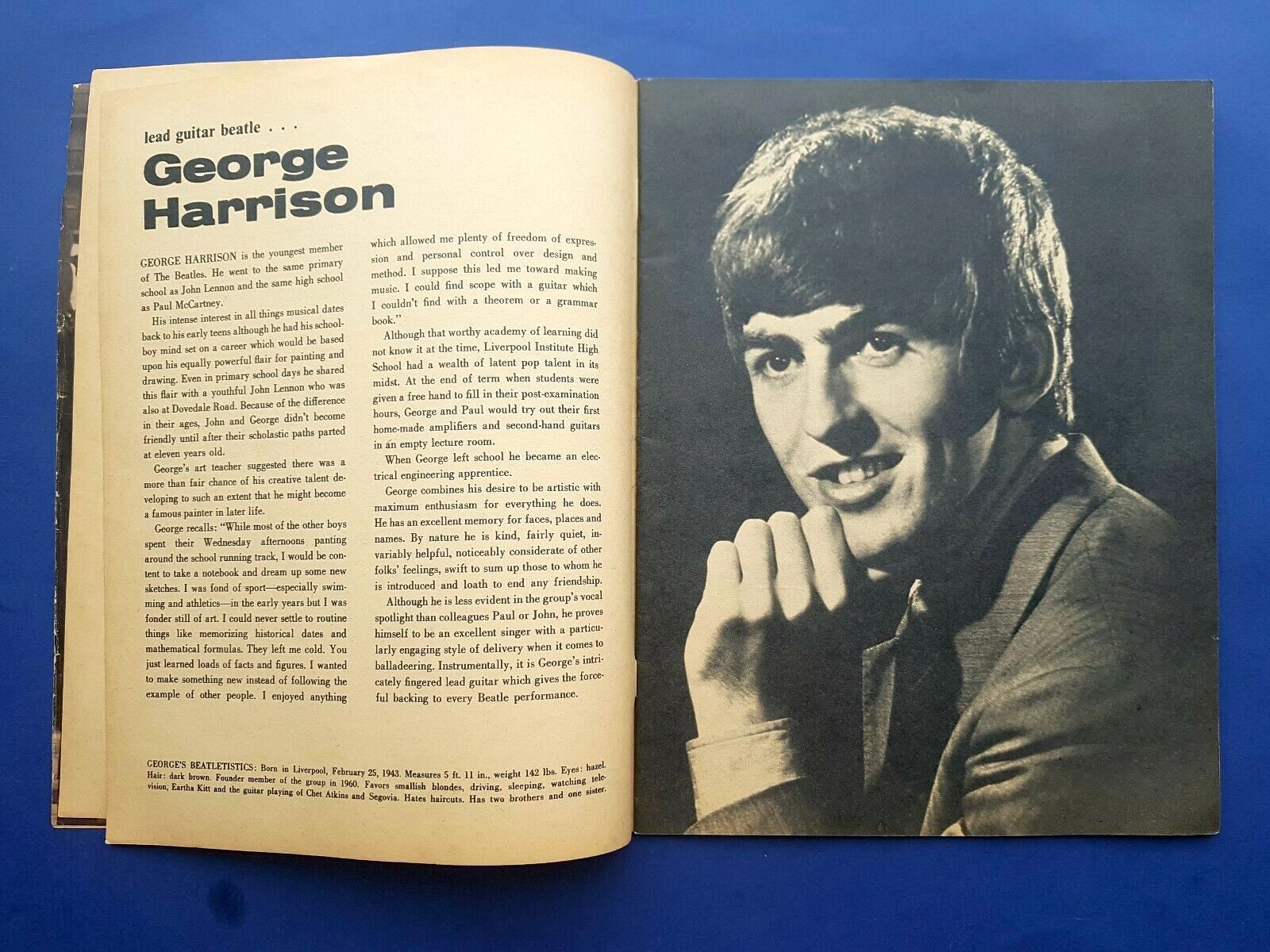 Vintage "Meet the Beatles" magazine