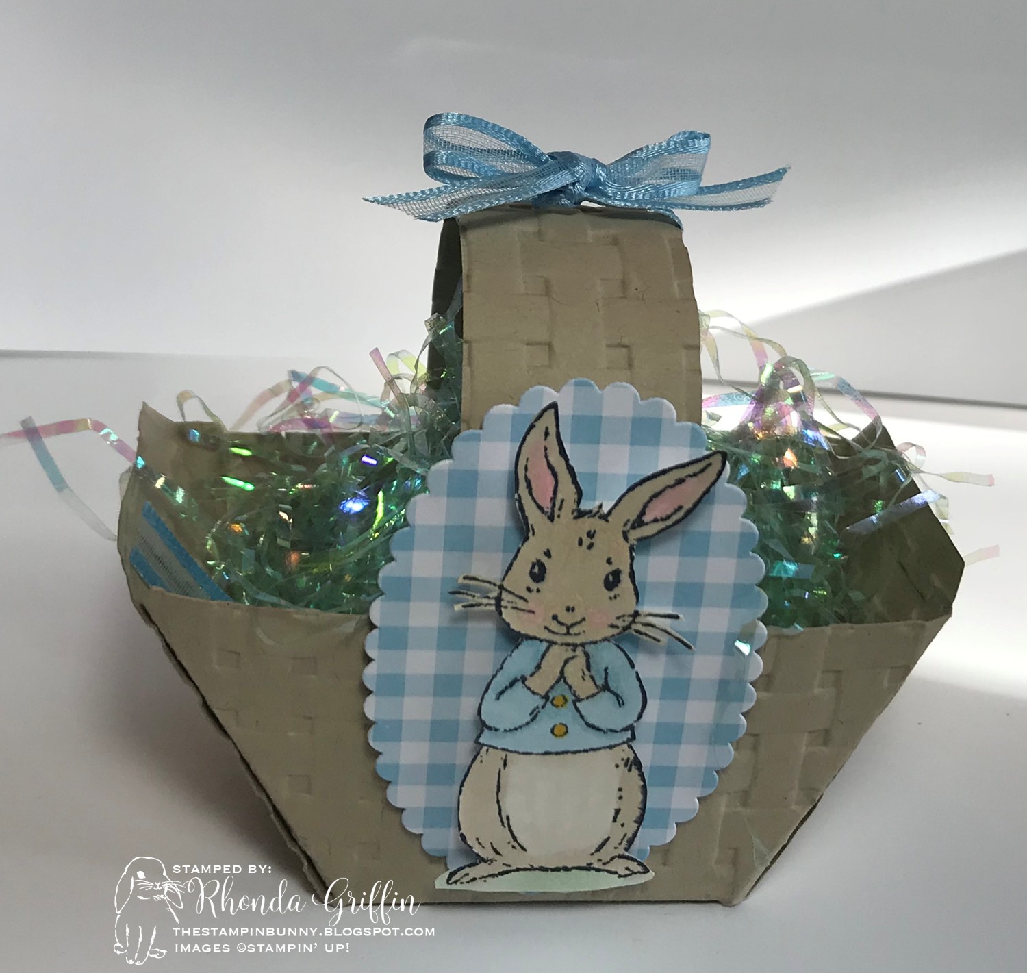 The Stampin' Bunny: Fable Friends Easter Basket Bunny Card