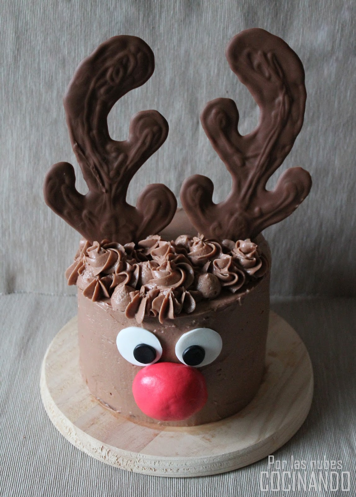 Por las nubes cocinando: Tarta Reno para Navidad paso a paso