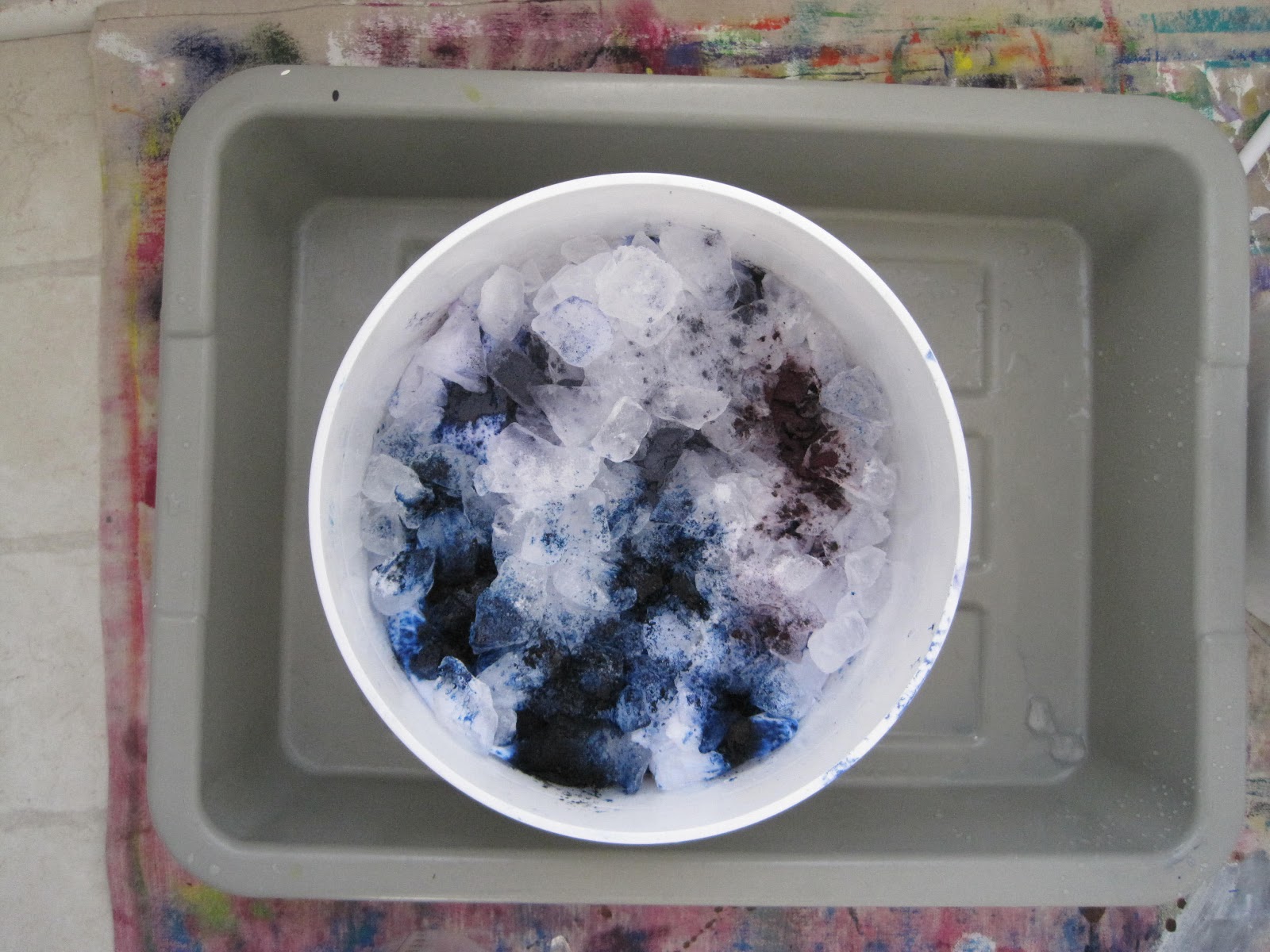 Mia Bloom Designs: Adventures in Ice Cube Dyeing