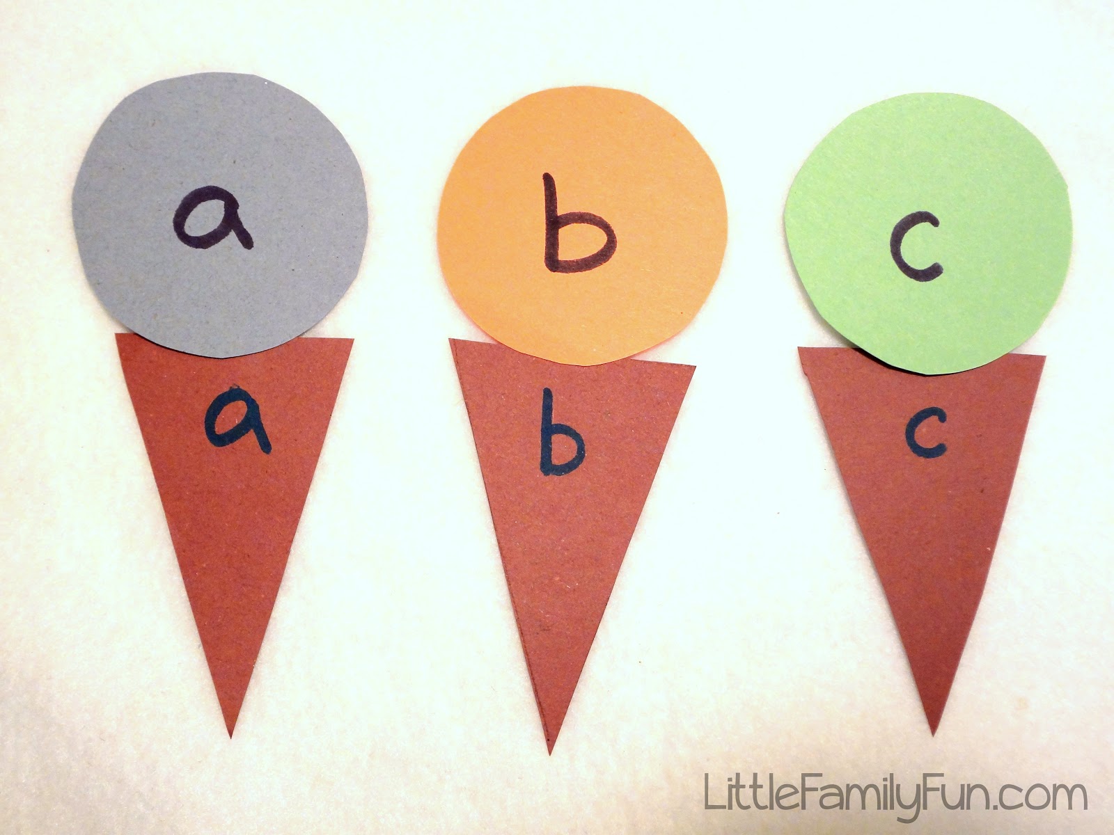 Little Family Fun: Alphabet Ice Cream Game