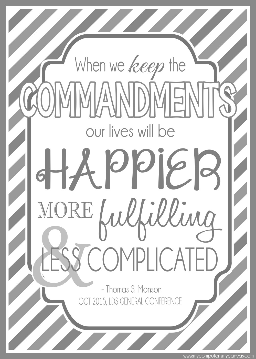Printable LDS General Conference Quotes: October 2015 - My Computer is ...