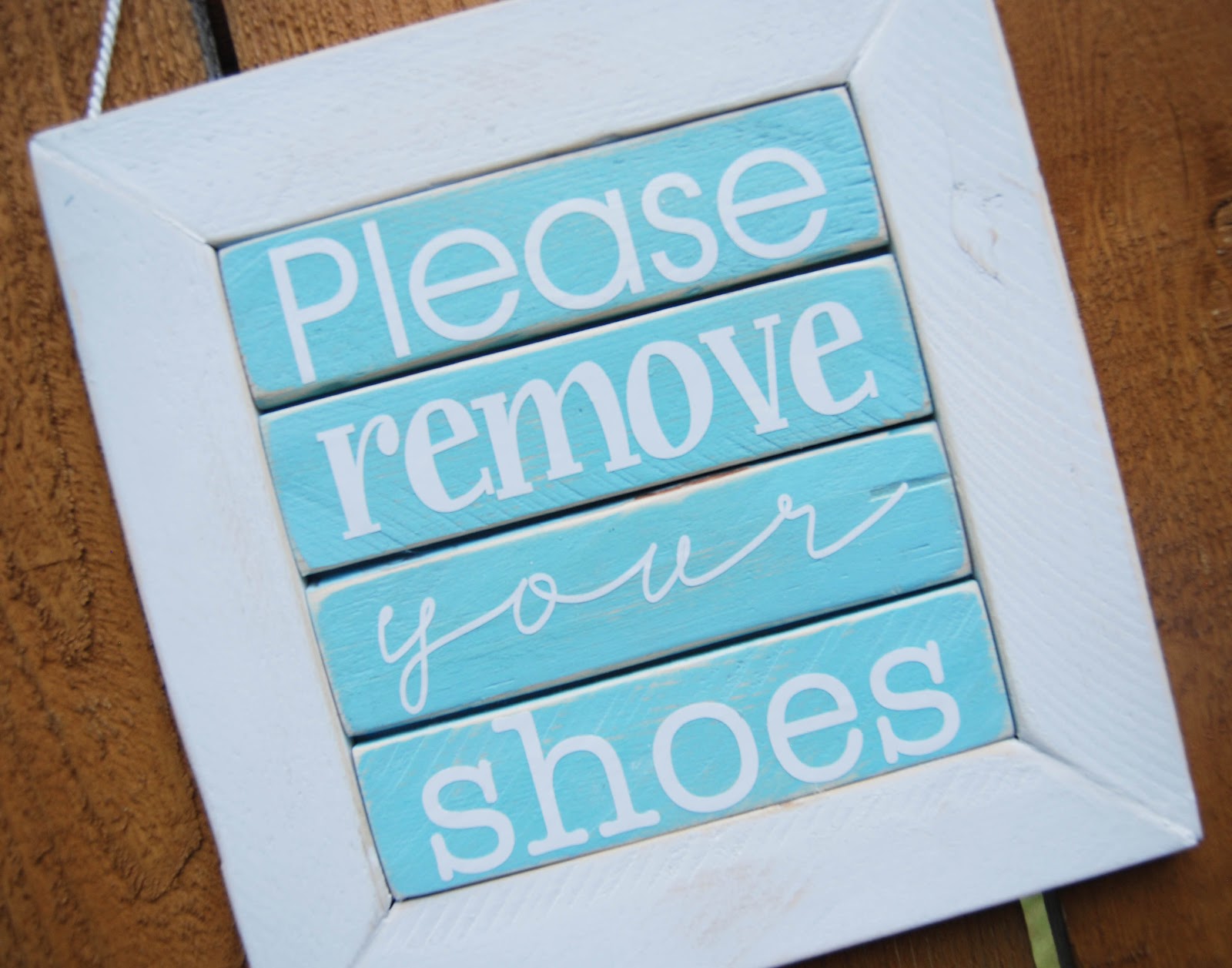 Please Remove Your Shoes Sign - Burton Avenue