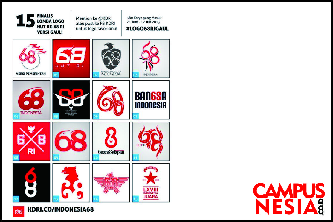 Evolusi Logo HUT RI dari Era 90 an Hingga Tahun 2020 - Campusnesia.co.id