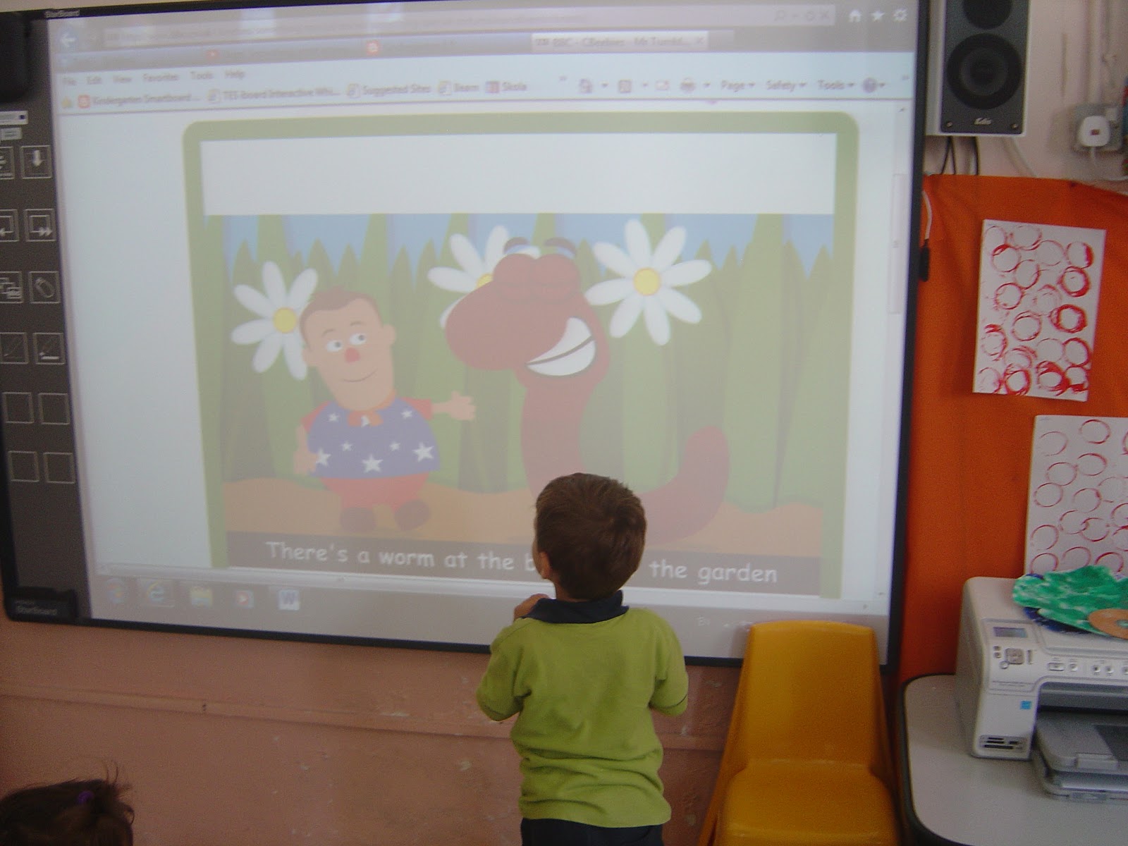Kindergarten 1.5: Using the Interactive White Board