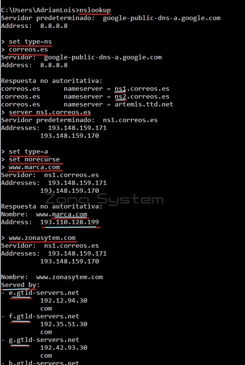 DNS Cache Snooping con nslookup: Saber que páginas web visitan los ...