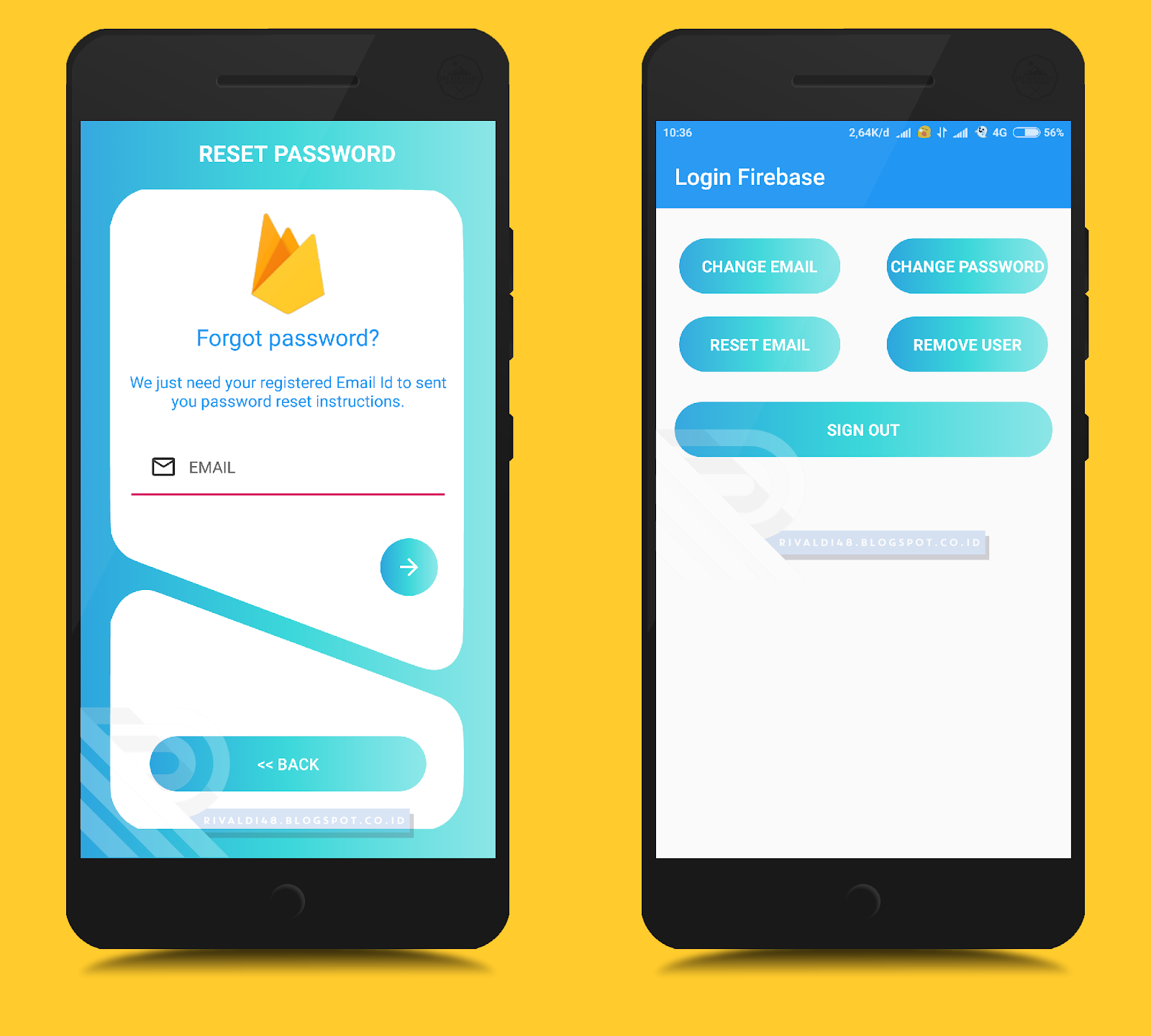 Tutorial Login, Register dan Forgot Password dengan Firebase - Android Studio - Rivaldi 48