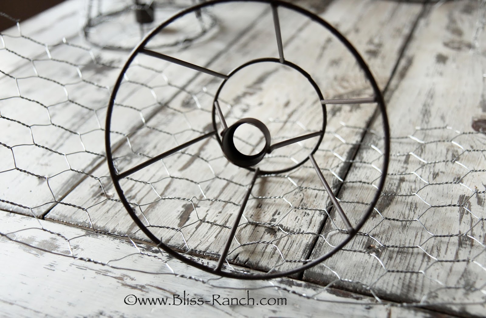 Bliss Ranch: Chicken Wire Light Shade Covers