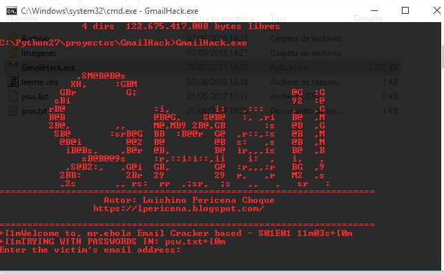 Ataque de fuerza bruta a gmail con python