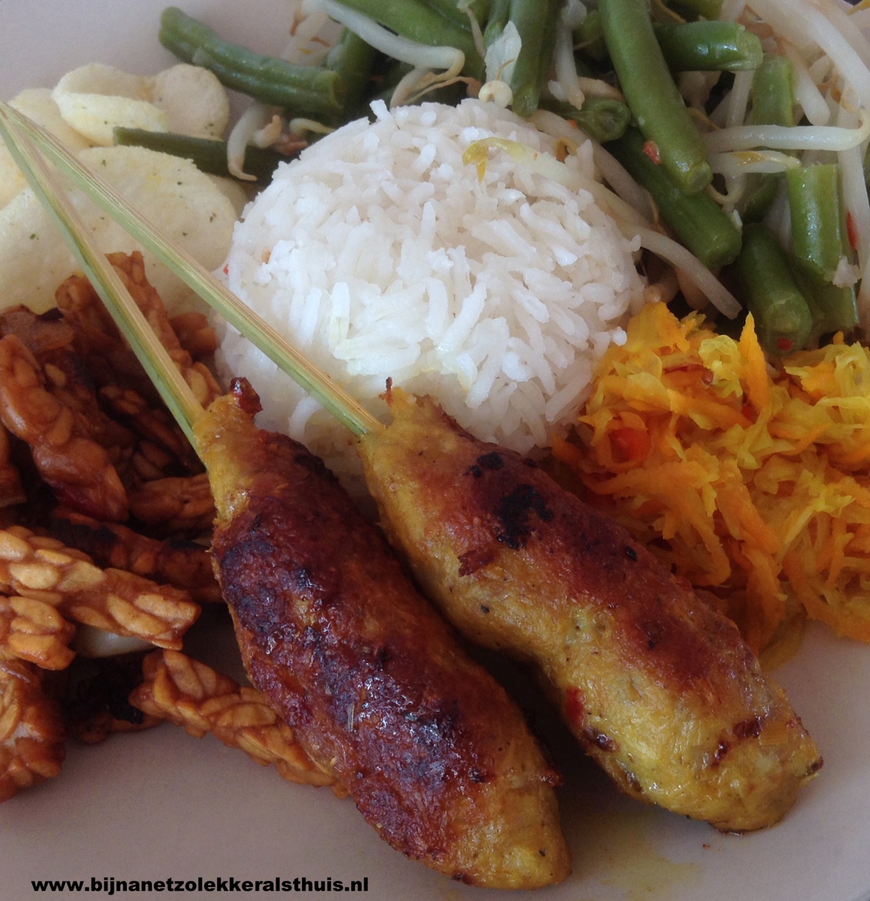 bijna net zo lekker als thuis: Vakantie-eten - Bali - saté lilit ajam