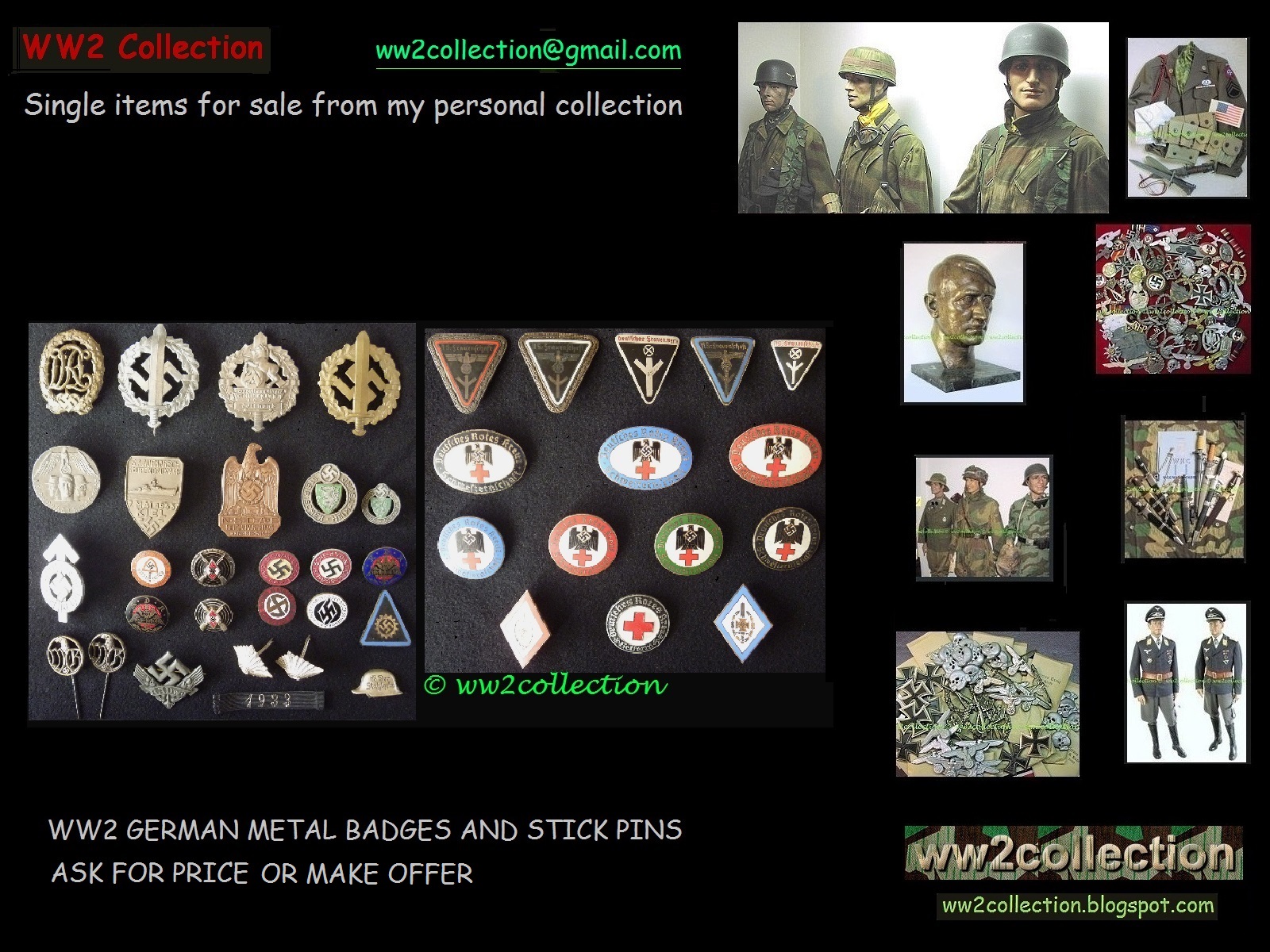 WW2 Collection Price List of my Private Collection Liquidation: WW2 ...