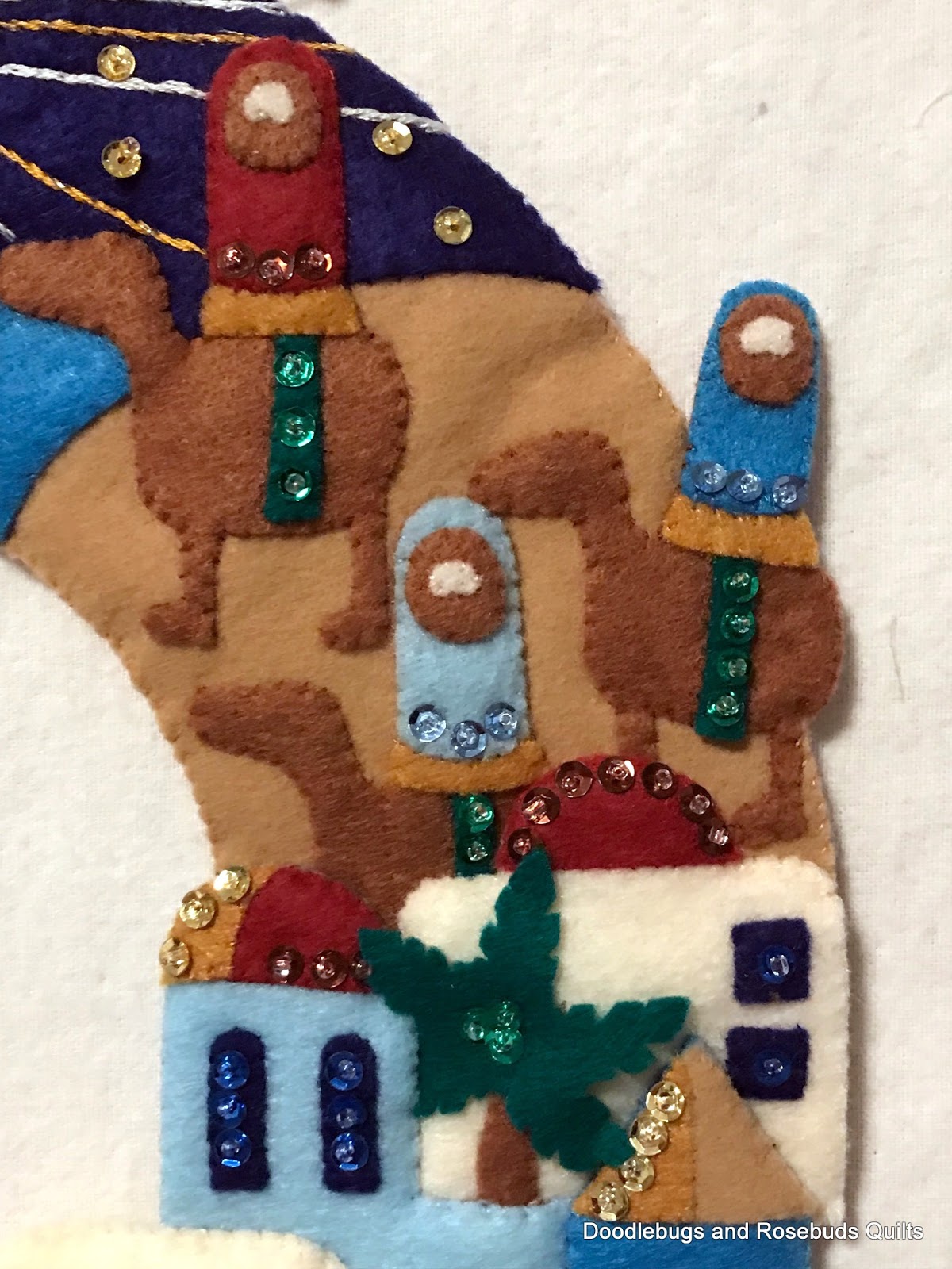 Doodlebugs and Rosebuds Quilts: Finished Bucilla Kit