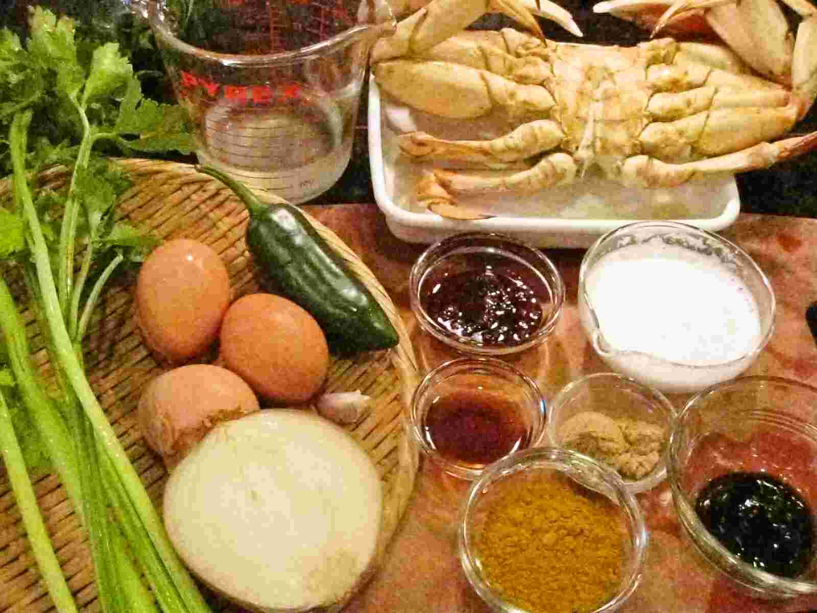 Recipes for Tom: Kani no karee-itame / poo pad pong karee / crab curry ...