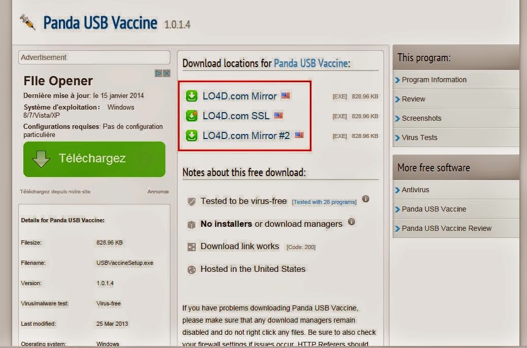 Ordiclic, le déclic informatique: Vacciner sa clé USB avec Panda Usb ...