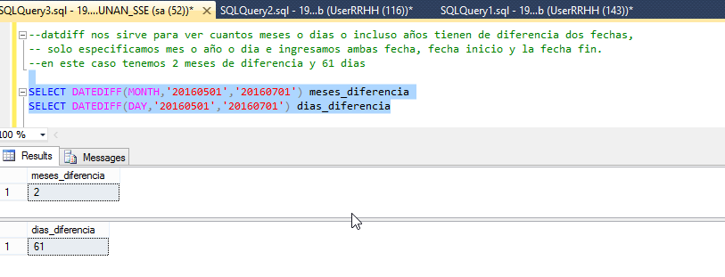 Code Tueni Funciones De Fecha En Transact Sql