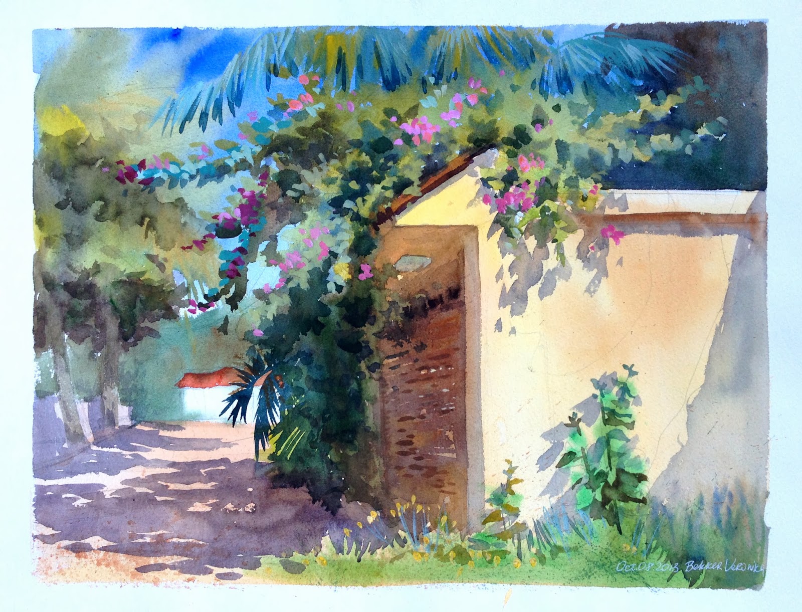 Veronika McLeod: Plein Air in Mexico. Watercolor paintings of Sayulita ...