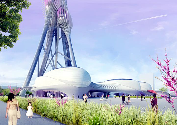 Fibrous Tower - Design Alienígena | Universo da Arquitetura