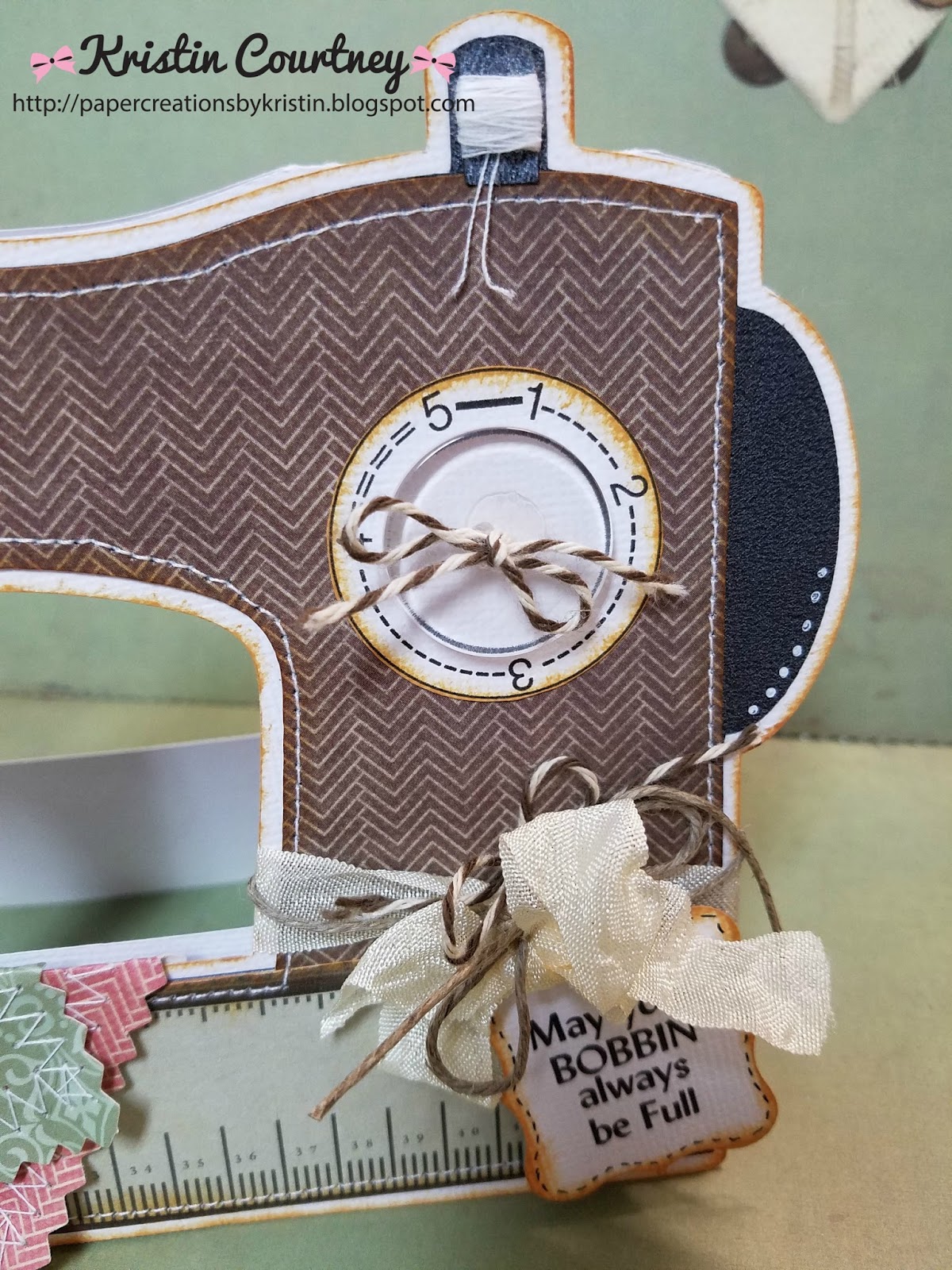 Paper Creations by Kristin: Sewing Machine Card
