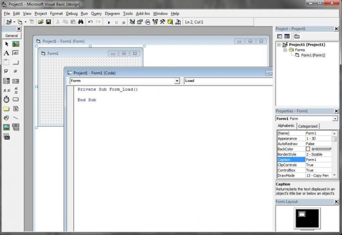 Visual basic 6.0 Portable – Phần mềm lập trình Windows ~ Learning