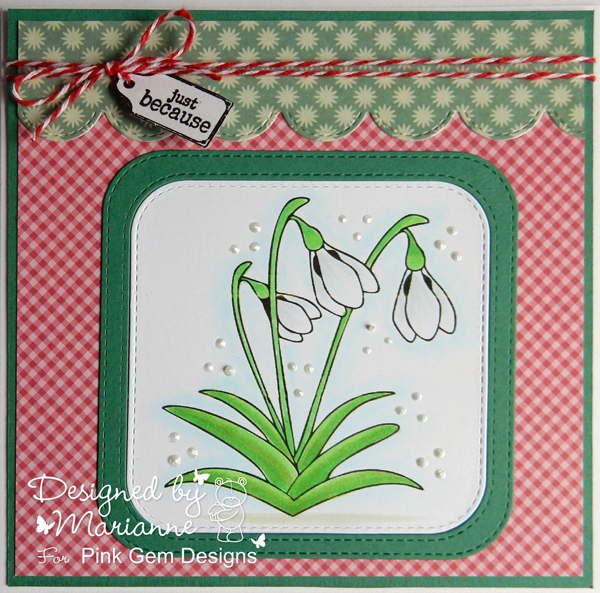 Marianne's Craftroom: Simply snowdrops
