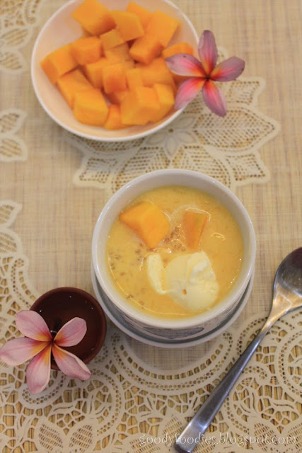 GoodyFoodies: Recipe: Chilled mango cream with sago pearls