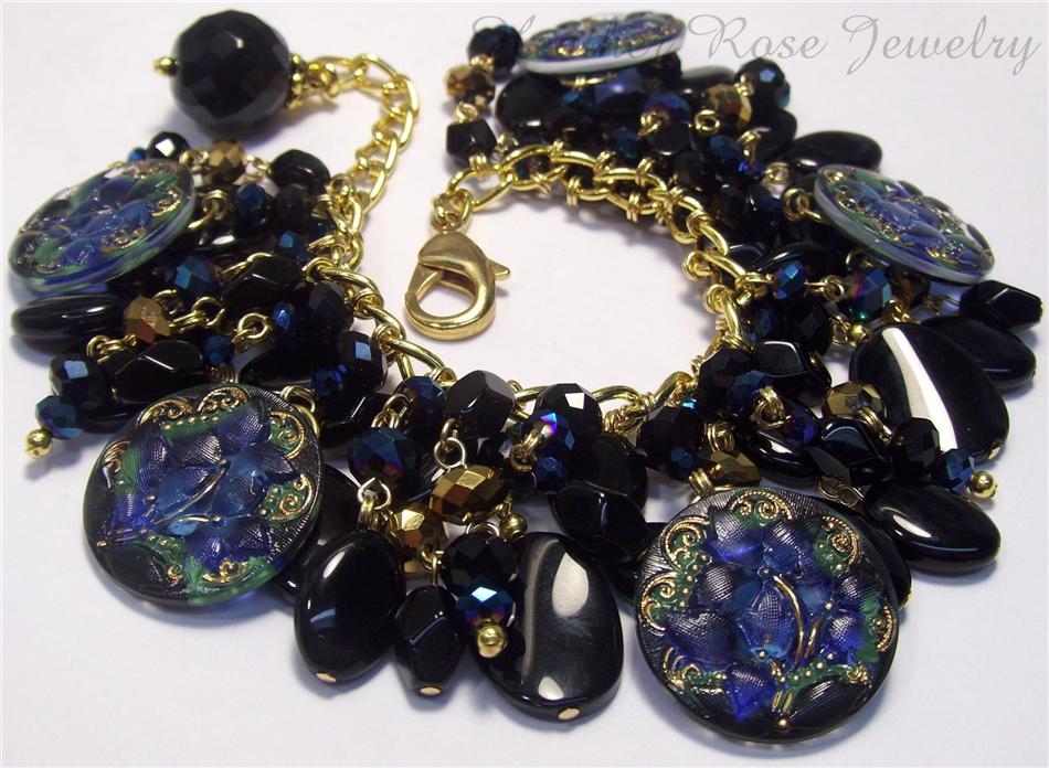 Heather Rose Jewelry: Heather Rose Jewelry~Vintage Style Glass Buttons ...